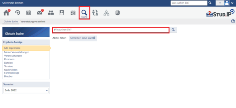 Erste Schritte in Stud.IP | Hilfe Stud.IP Universität Bremen