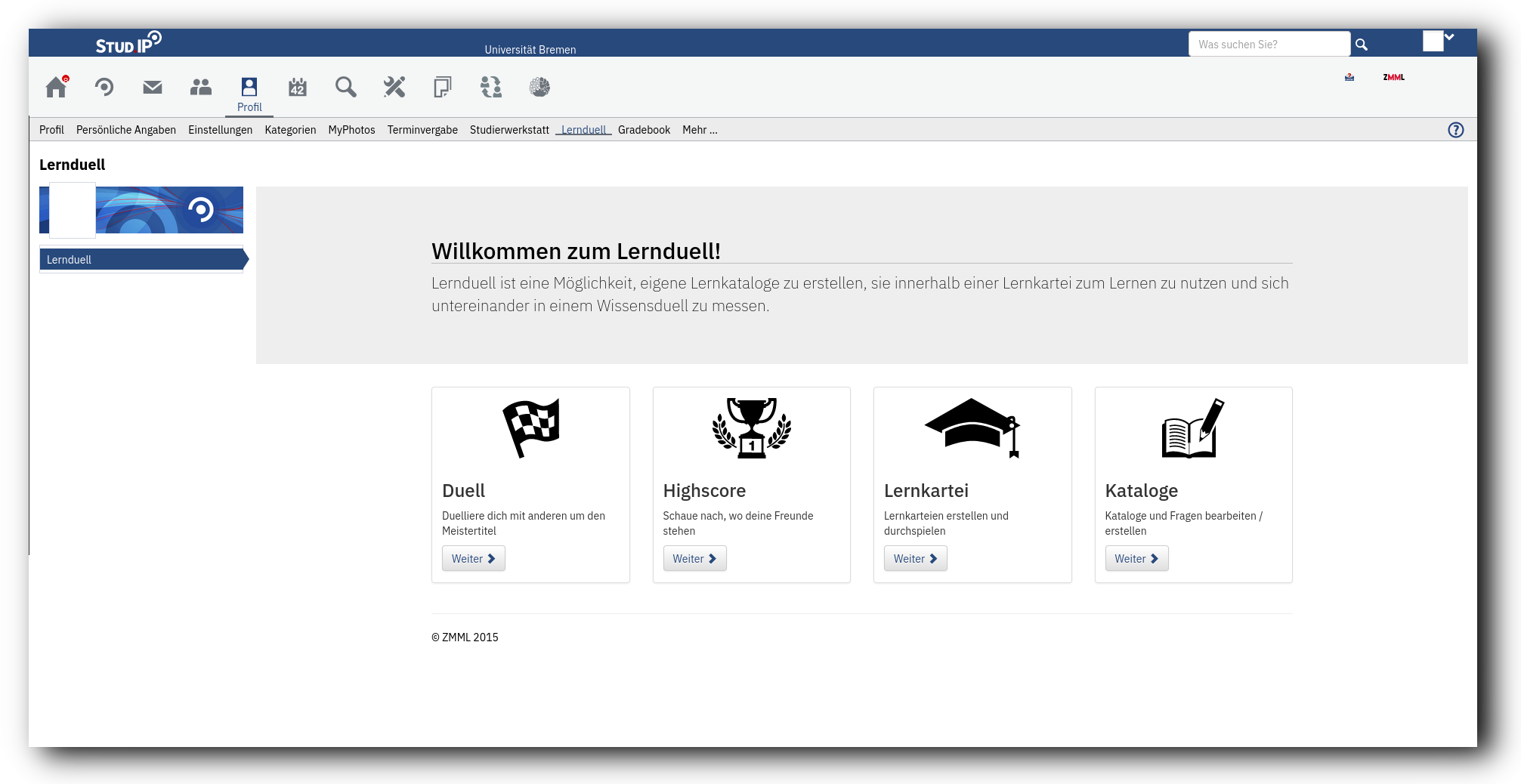 Lernduell in Stud.IP – fordert euer Wissen heraus! – Studytools